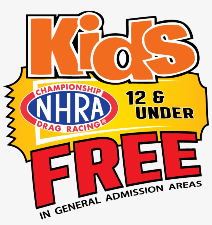 Kids 12 And Under Free In Ga - Nhra Drag Racing Flag - Free Transparent ...