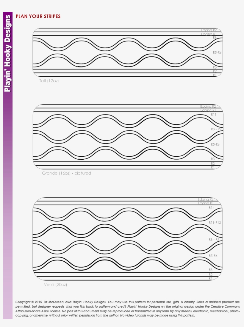 Use This Chart To Plan Out Your Stripes For My Free - Line Art - Free ...