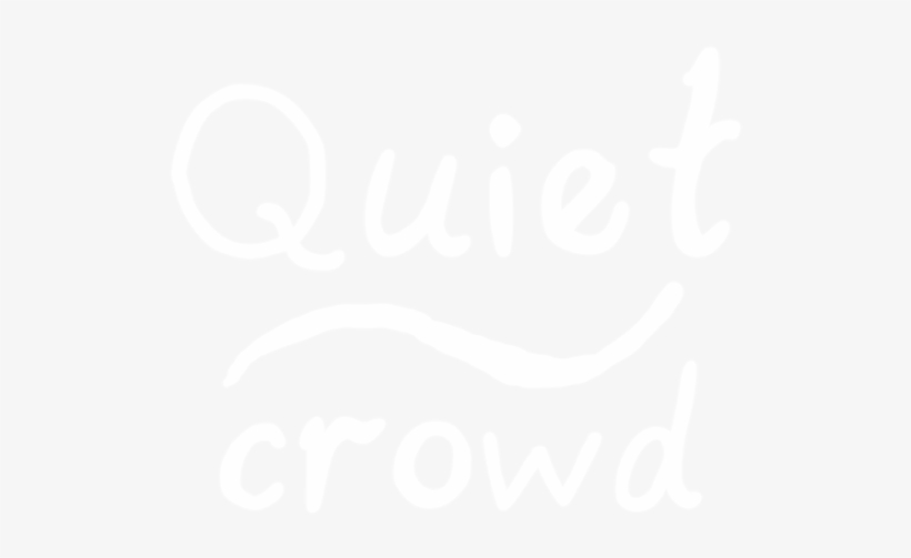 Quiet ~ Crowd - Calligraphy - Free Transparent PNG Download - PNGkey