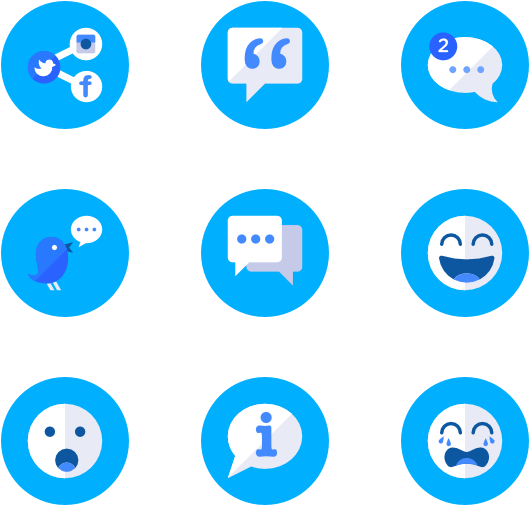 Social - Blue Icons Png - Free Transparent PNG Download - PNGkey