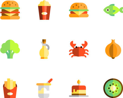Download Food Set - Icon PNG Image with No Background - PNGkey.com