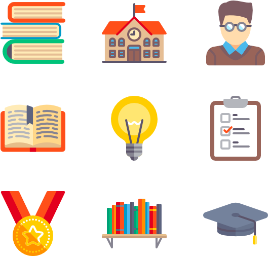 Education Elements - Education Icon Pack Png - Free Transparent PNG ...