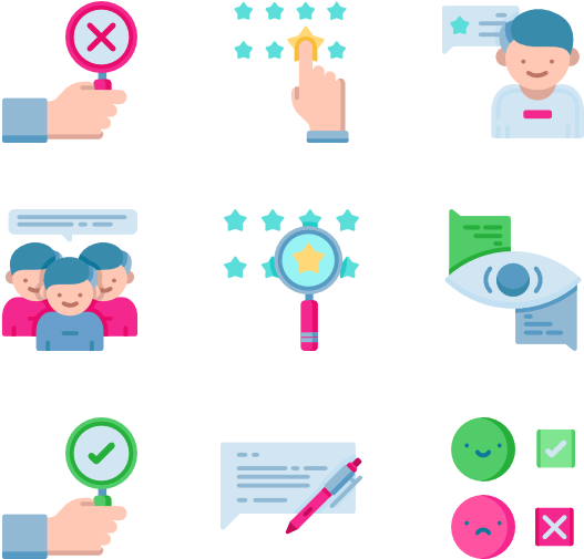 Download Customer Review 40 Icons PNG Image with No Background - PNGkey.com
