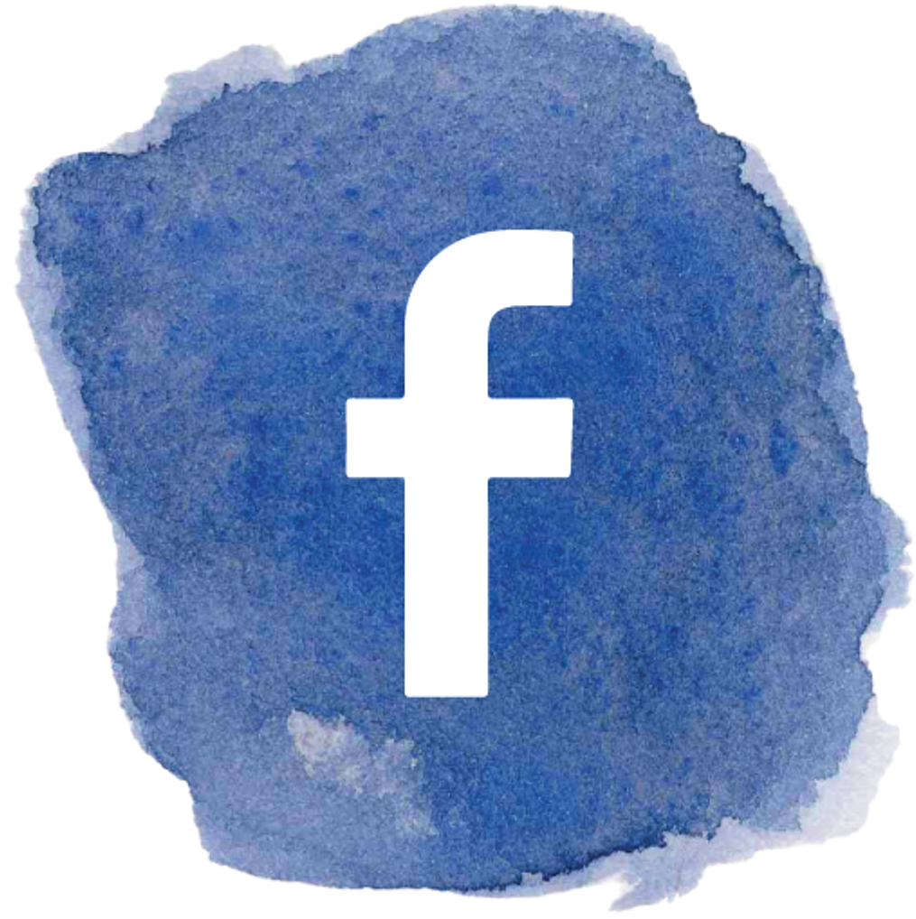 Logo Facebook Facebooklogo Fb F Blue Watercolor Art - Fb Logo Social ...