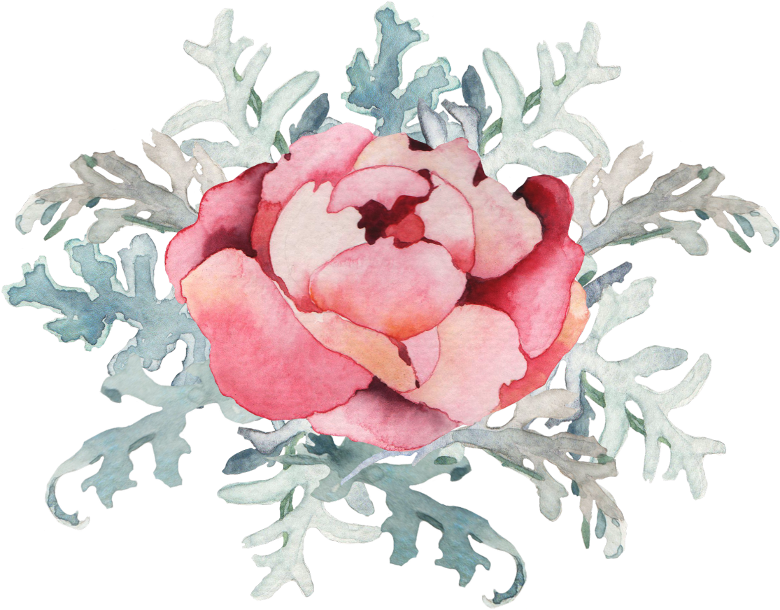 Watercolor Watercolour Pink Green Tumblr Flower Flowers - Flowers Png ...