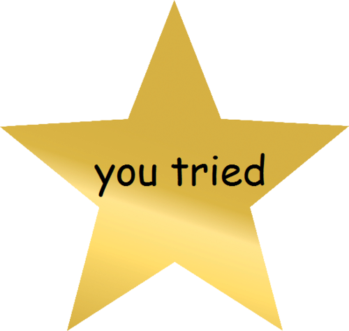 Download Tumblr Mgjxbp4yyl1rql34qo1 500 - Gold Sticker You Tried PNG ...