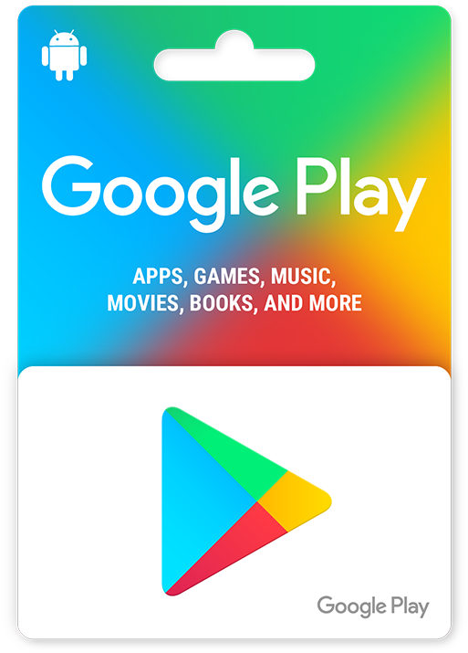 Google Play Gift Cards - Google Play Gift Card - Free Transparent PNG ...