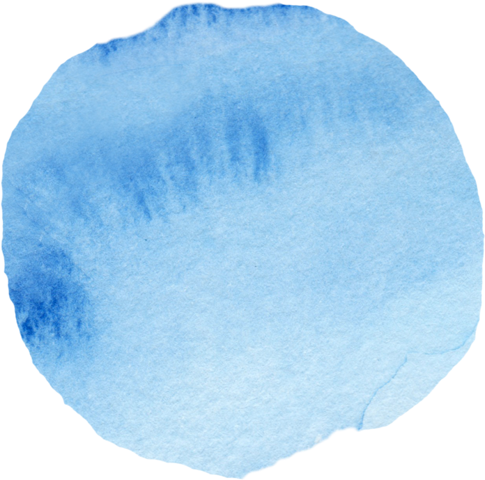 Brian& Liz - " - Watercolor Circle Png Blue - Free Transparent PNG ...