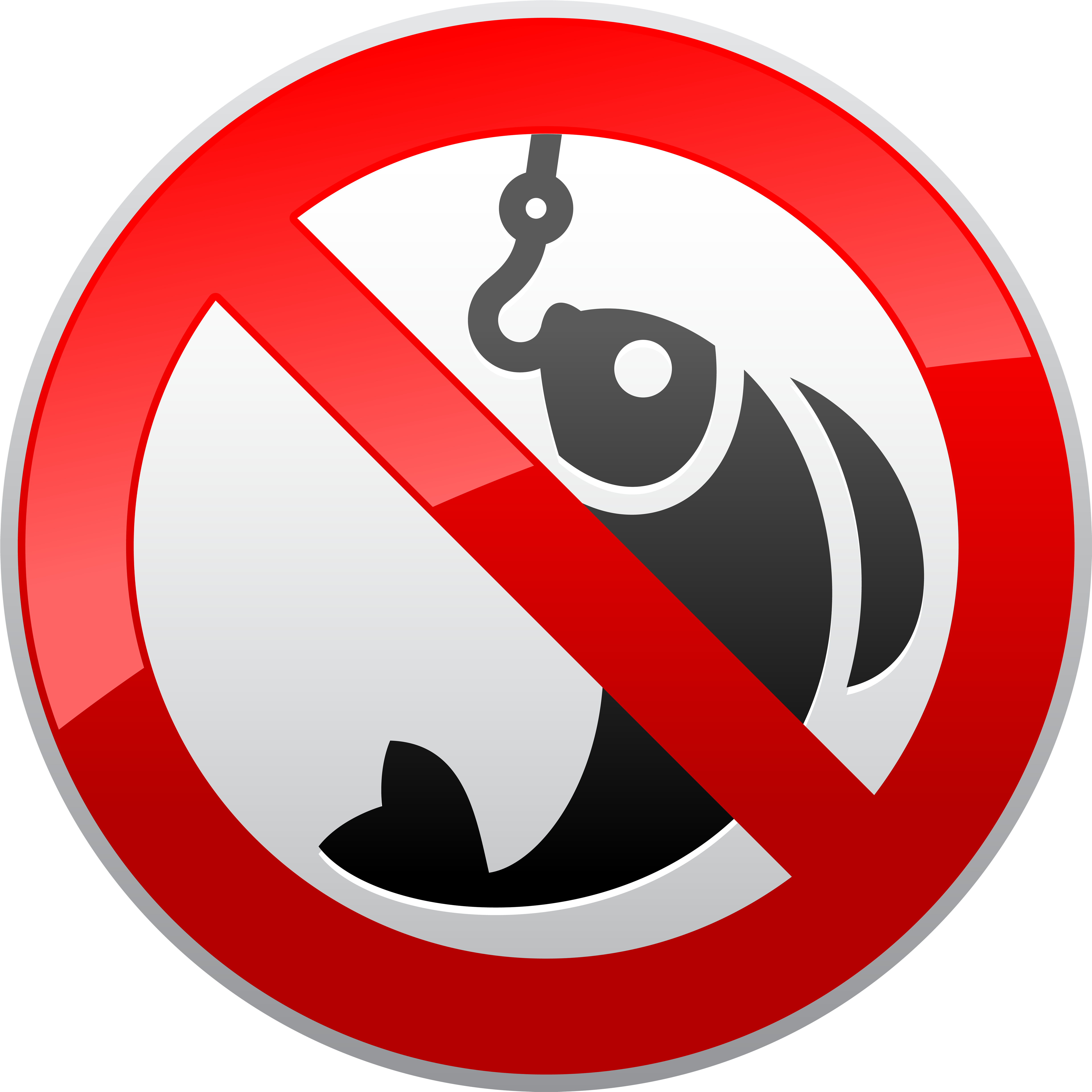 No Fishing Prohibition Png Clipart - No Fishing Sign - Free Transparent ...