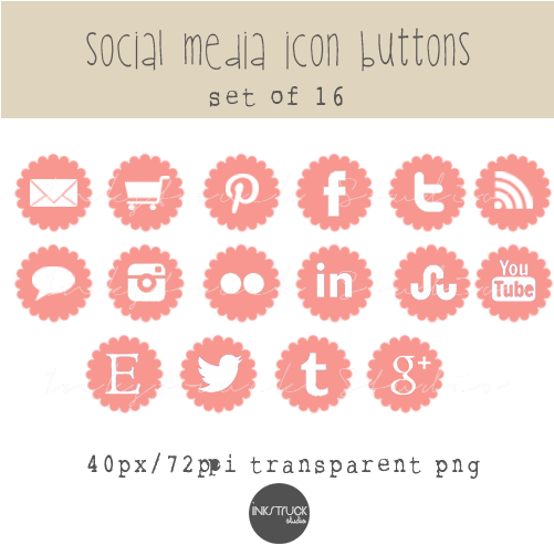 Coraliconsfull Zps0569bc50 - Social Media Icons Pink Free - Free ...