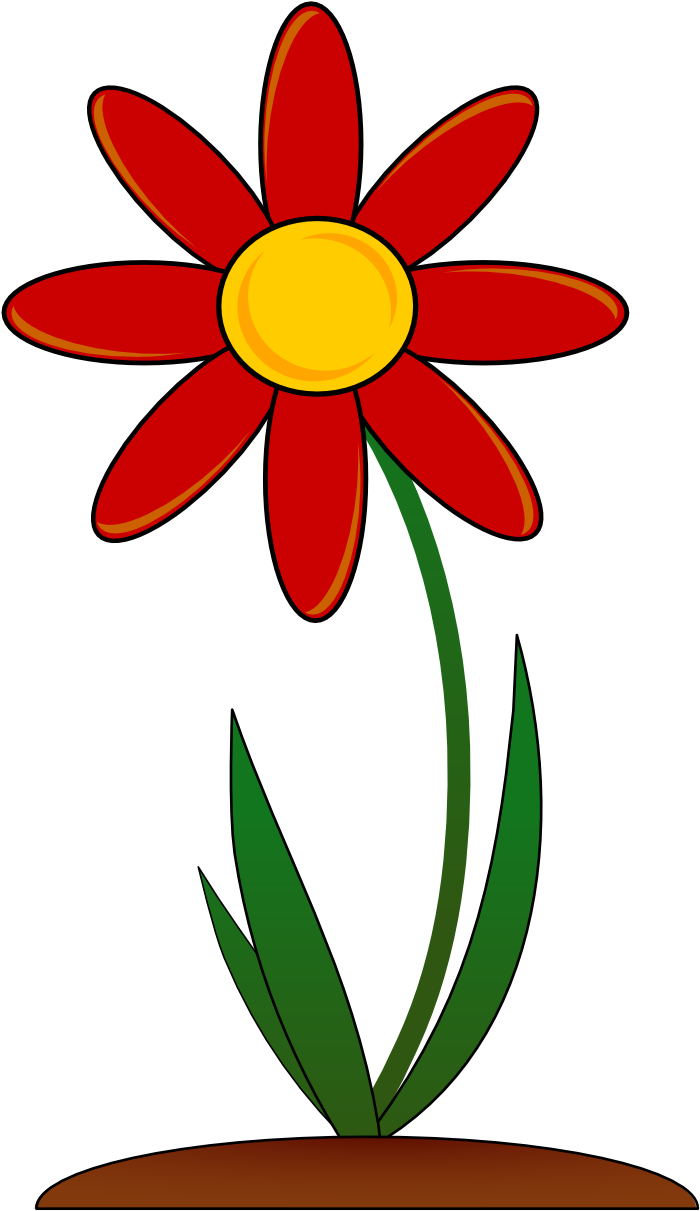 Download Spring Flowers Vector Png - Red Flower Clip Art PNG Image with ...