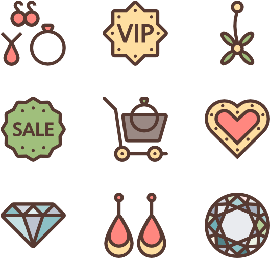 Jewelry Social Media Icons - Jewelry Icons - Free Transparent PNG ...