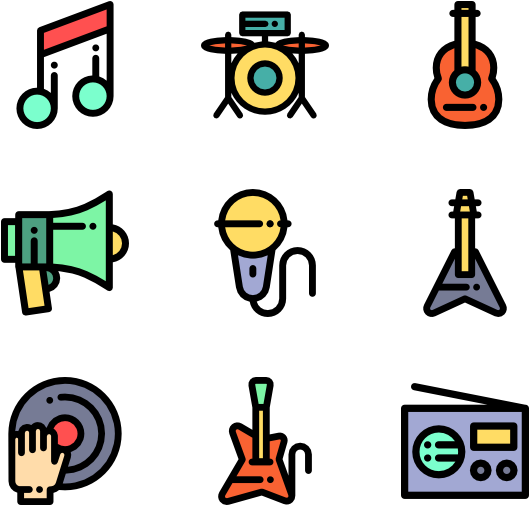 Music Icons - Music Icon Png - Free Transparent PNG Download - PNGkey