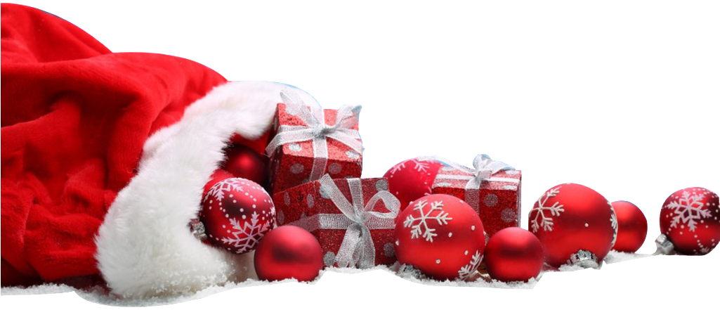 Christmas Gifts Scattered Around The Ground - Merry Christmas Blue ...