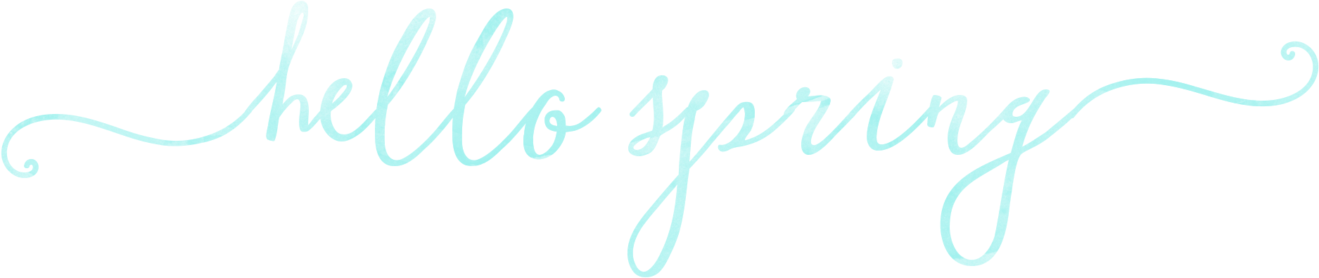 Spring Watercolor Overlays Hello Spring - Calligraphy - Free ...