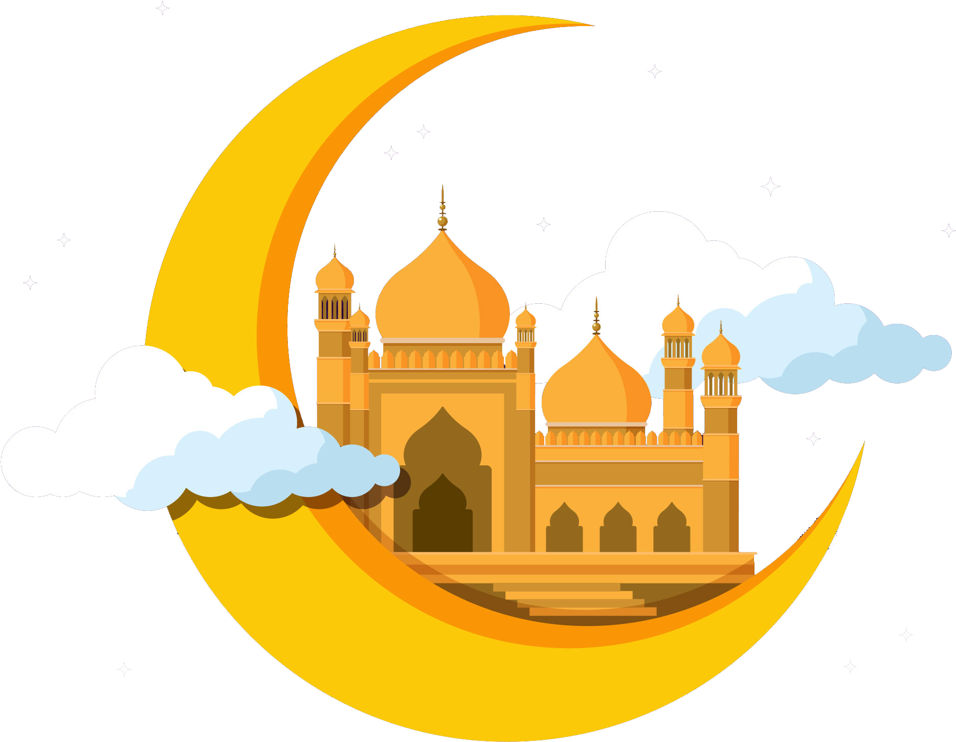 Ramadan Moon Png Image Free Vector - Ramadan Vector Png - Free ...