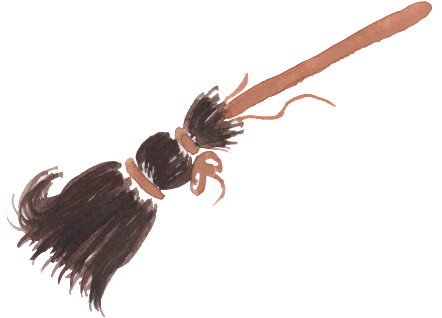Download Magic Broom Watercolor Hand-painted Transparent - 魔法 掃帚 PNG ...