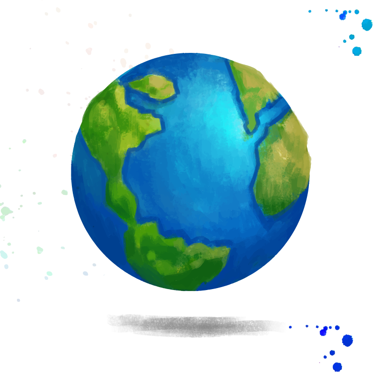 Download Earth Creative Watercolor Drawing - Watercolor Earth ...