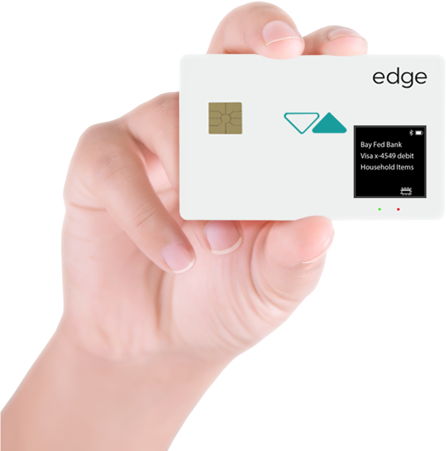 Download Edge Card Horizontal In Hand - Label PNG Image with No ...