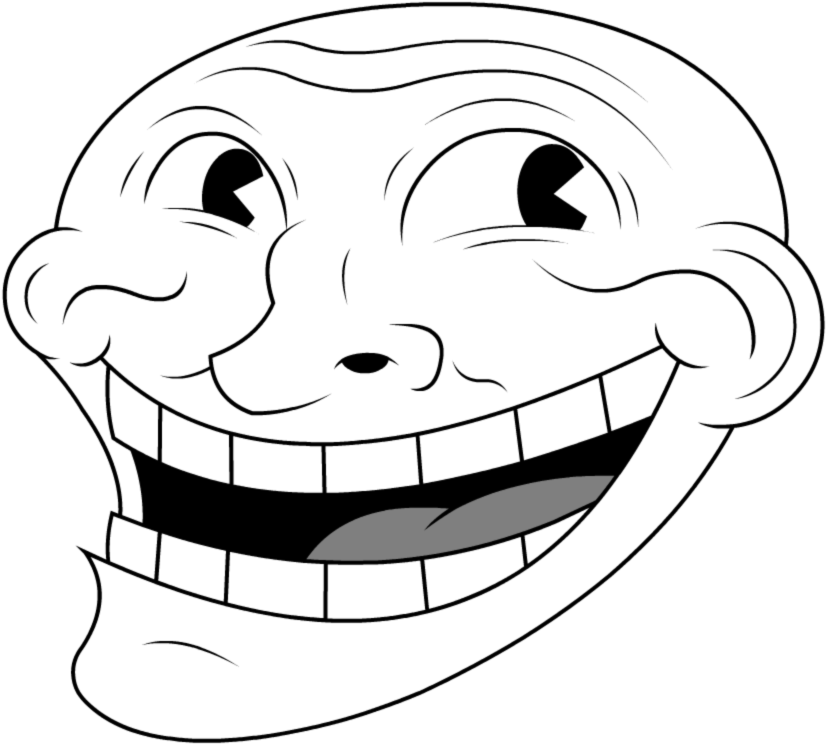 Troll Face Sad Png Graphic Library Download - Troll Face Cartoon Png ...