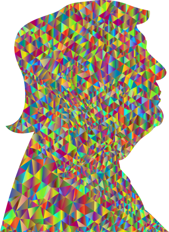 Drawing Silhouette Polychrome Art Painting - Low Poly Profile - Free ...