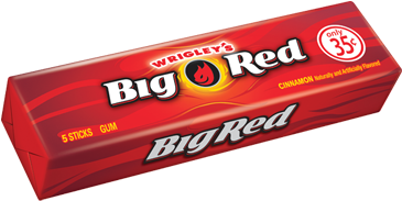 Download Wrigley's Chewing Gum Big Red Cinnamon Chewing Gum PNG Image ...