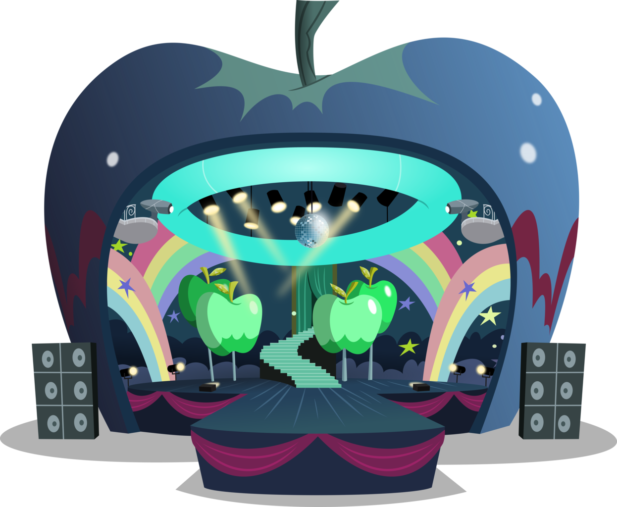 Download Vector Transparent Apple By Bluethunder Mlp Eqg Objects - Mlp ...