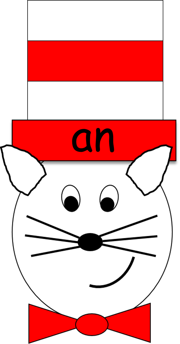 Download Seuss Cat In The Hat Word Family Game - Cartoon PNG Image with ...