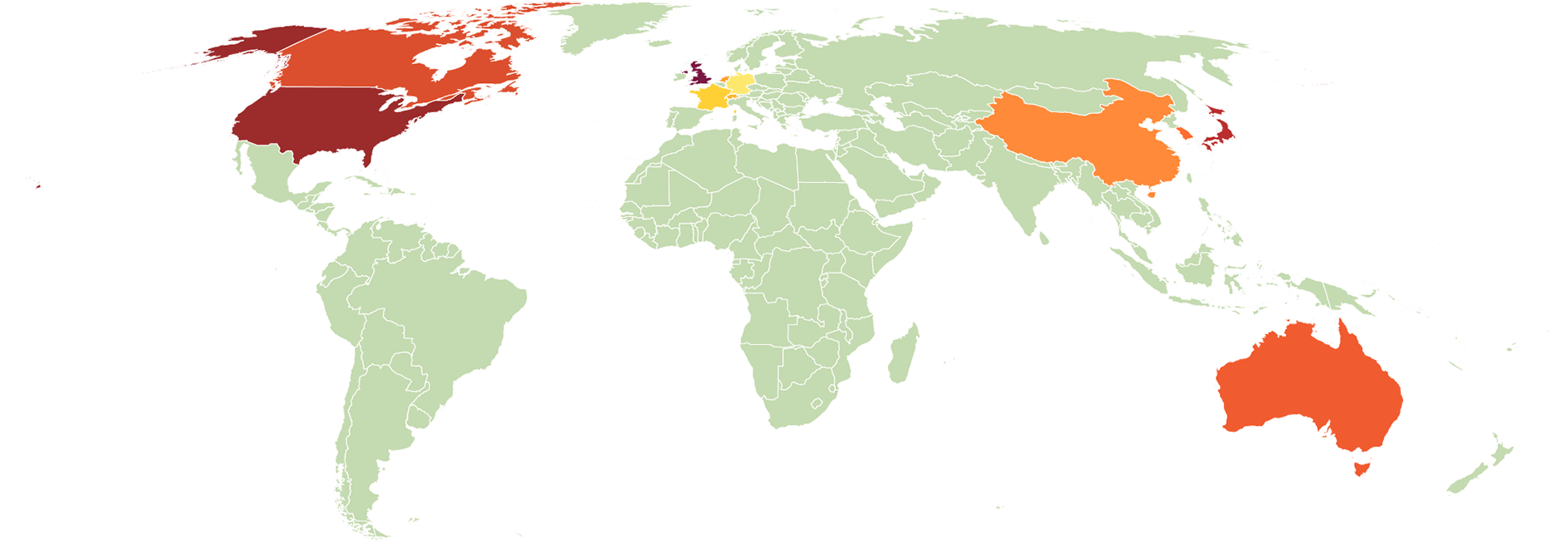 Explore The Map Below To See How College Costs Stack - Black World Map ...
