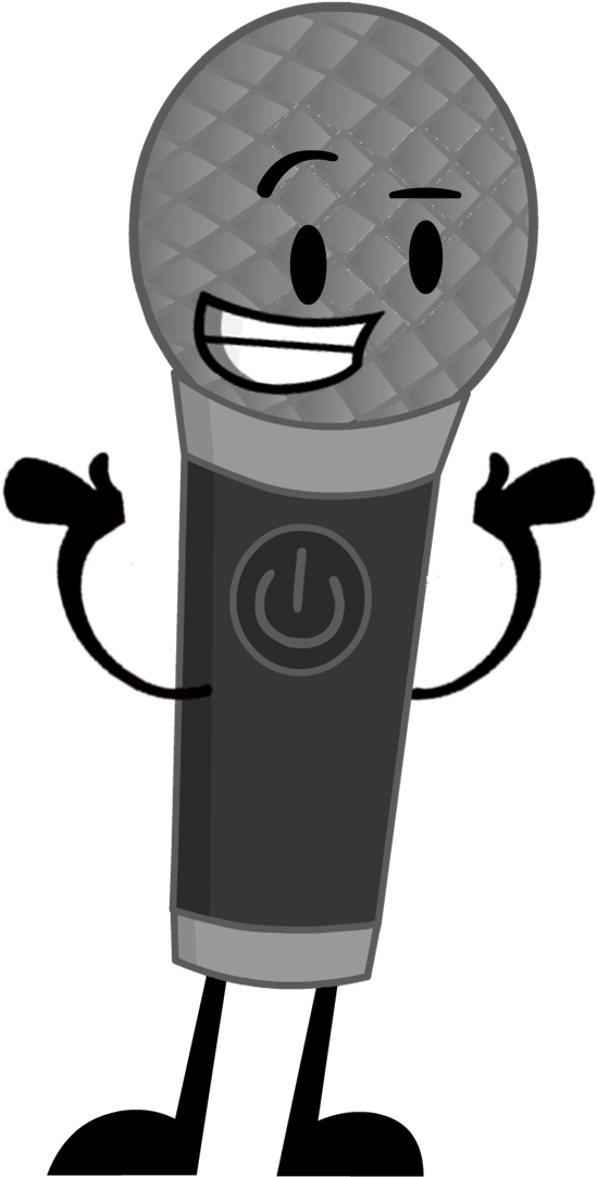 Microphone Clipart Black Object - Inanimate Insanity Microphone - Free ...