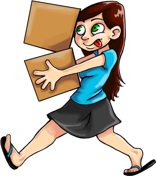 Moving Boxes Cartoon Clipart , Png Download - Cartoon - Free ...