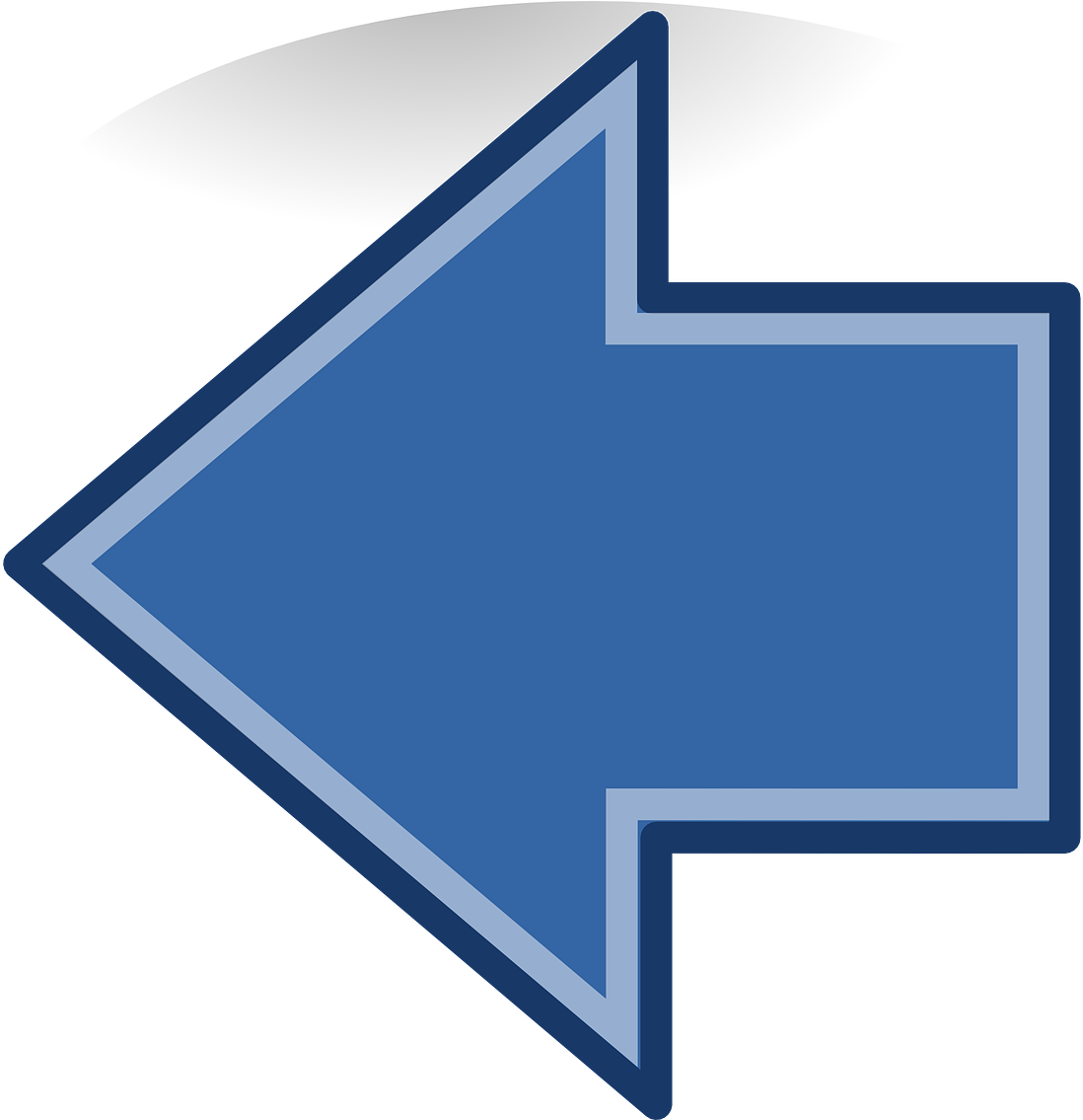 Download Arrow Left Blue Icon Button Png Image - Flecha Azul Izquierda ...