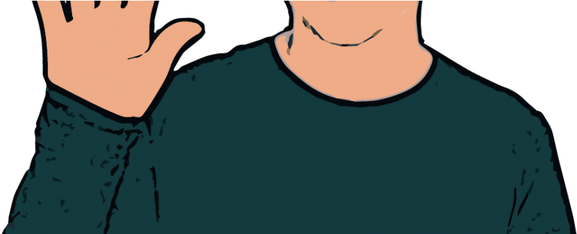 Download British Sign Language - British Sign Language Stop PNG Image ...