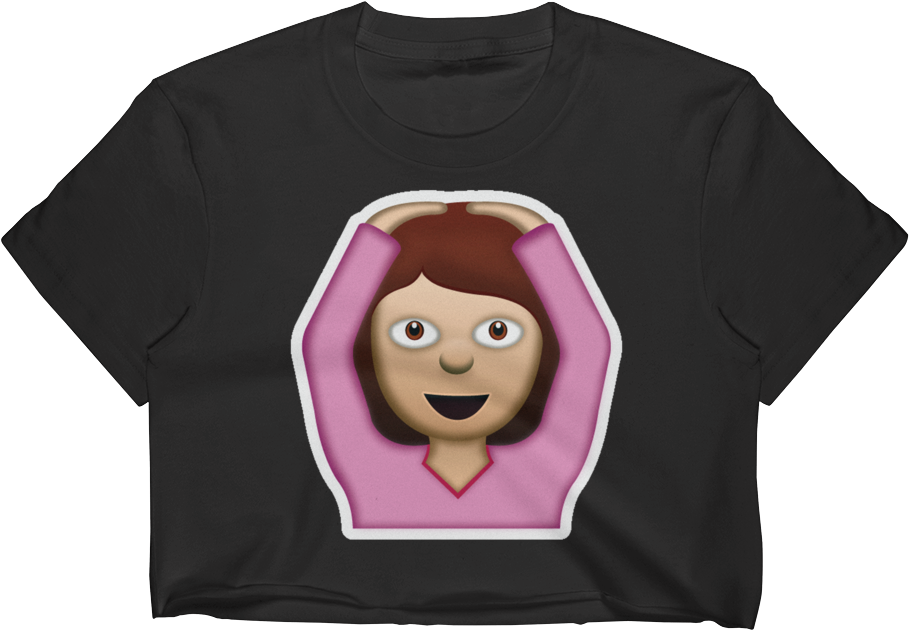 Download Emoji Crop Top T Shirt - Cartoon PNG Image with No Background ...