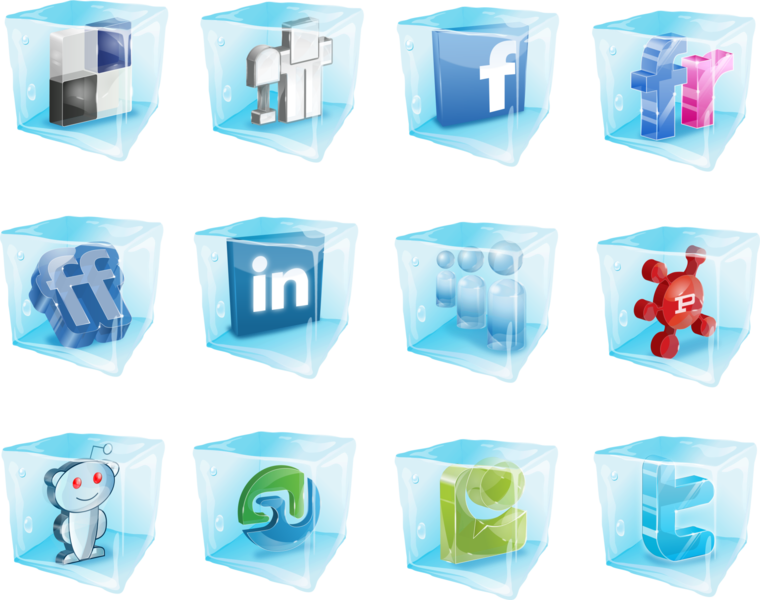 Download Ice Social Media Icons - Icons PNG Image with No Background ...