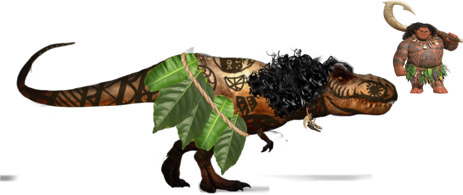 Download Maui As A Dinosaur - Cryptid PNG Image with No Background ...