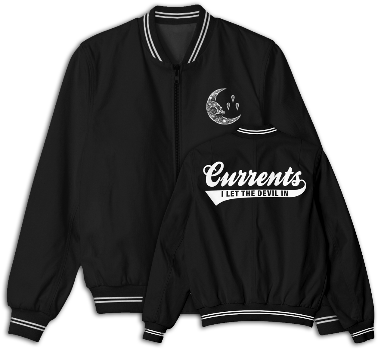 Download "i Let The Devil In" Bomber Jacket Currents PNG Image with No ...