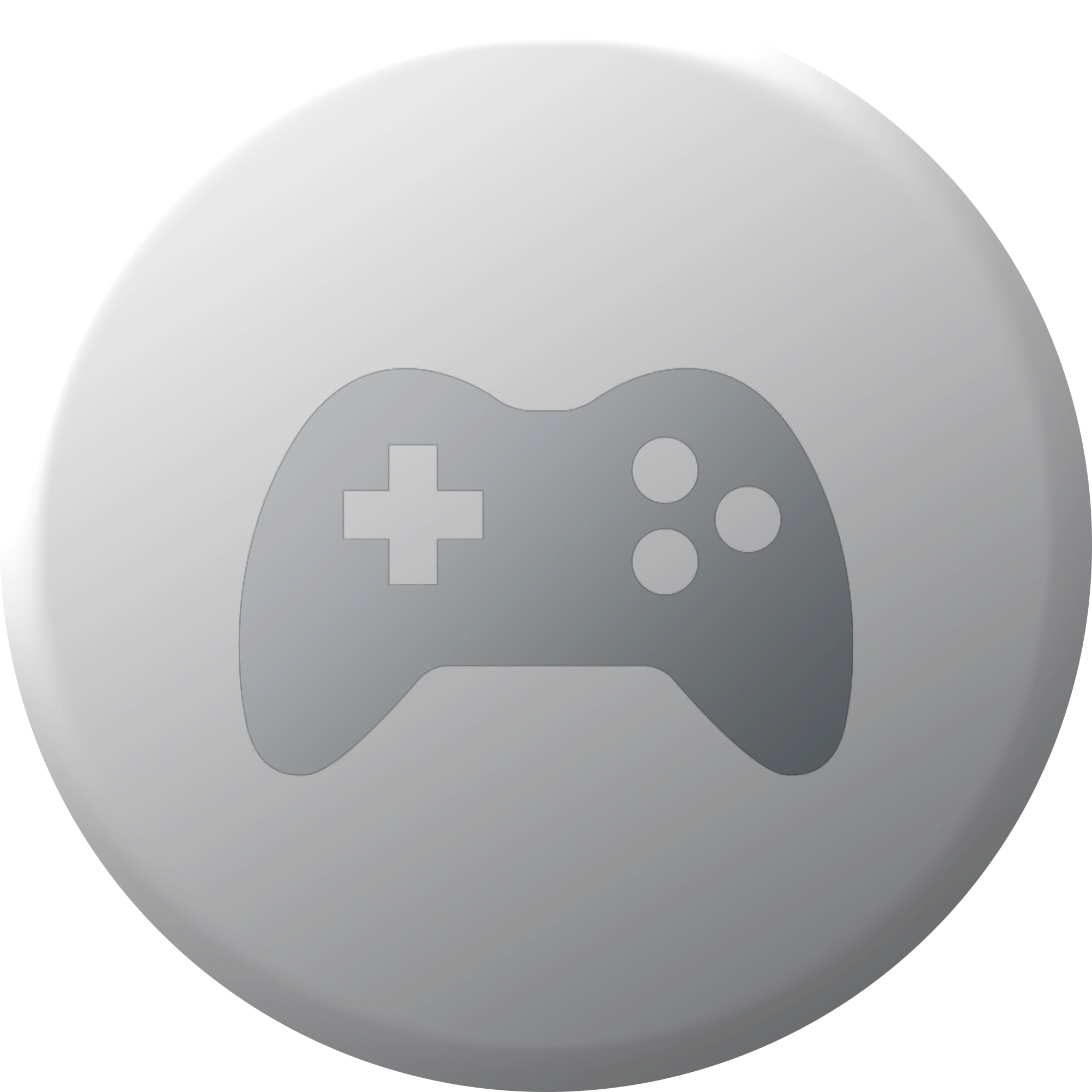 Download Icon - Grey Games Folder Icon PNG Image with No Background ...