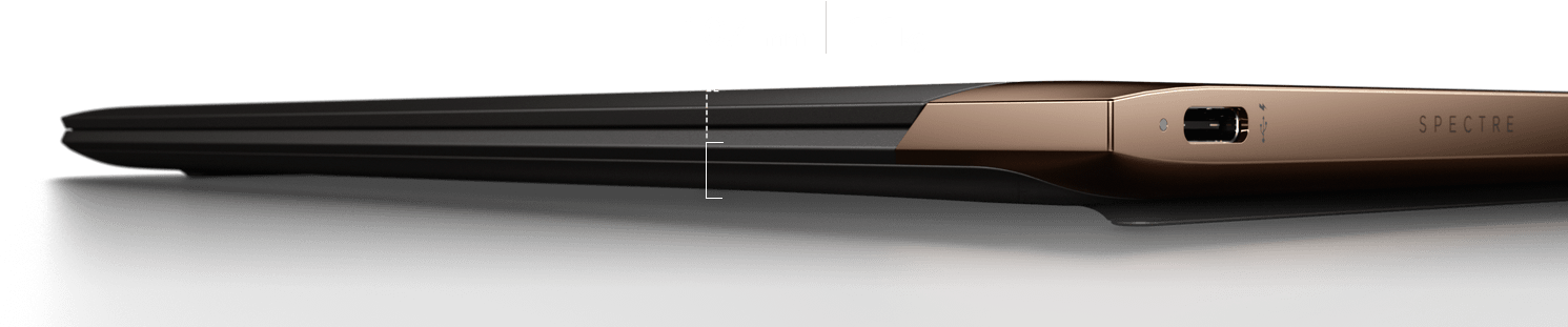 Hp Spectre - Hp Spectre Side View - Free Transparent PNG Download - PNGkey
