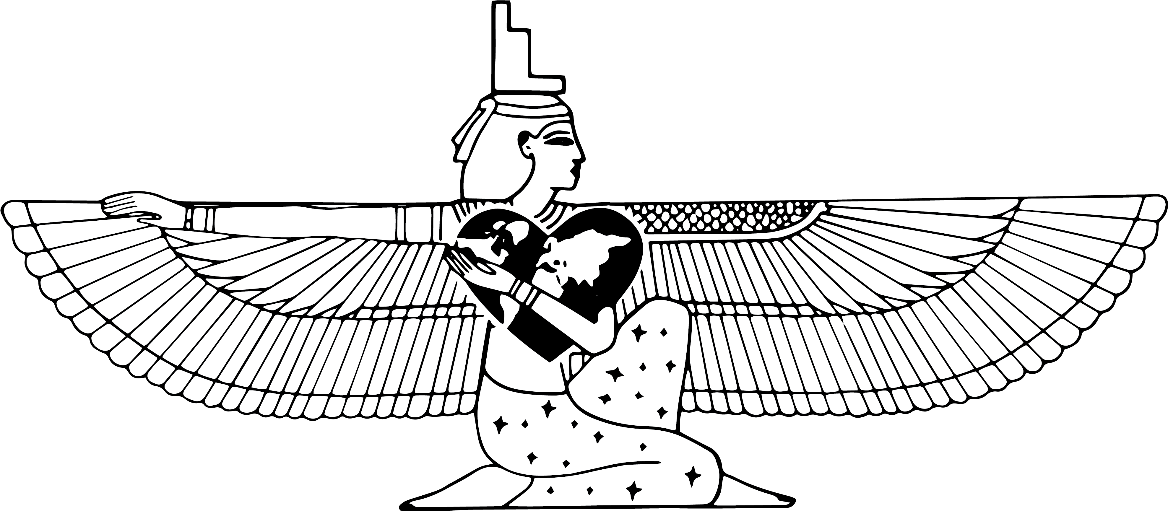 Celebrating Isis, The Great Mother Goddess - Goddess Isis Black And ...