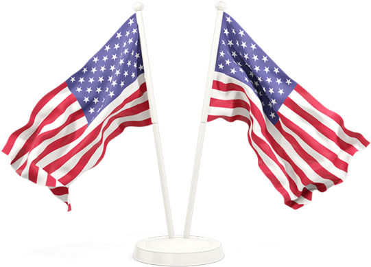 Two America Flag Png - Free Transparent PNG Download - PNGkey