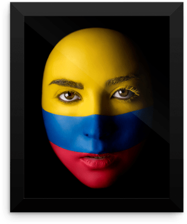 Download Face Of Colombia - Mask PNG Image with No Background - PNGkey.com