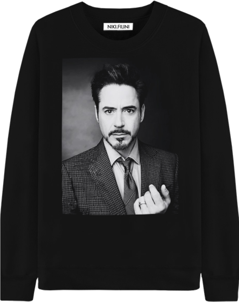 Свитшот Robert Downey Jr - Robert Downey Jr 2018 - Free Transparent PNG ...