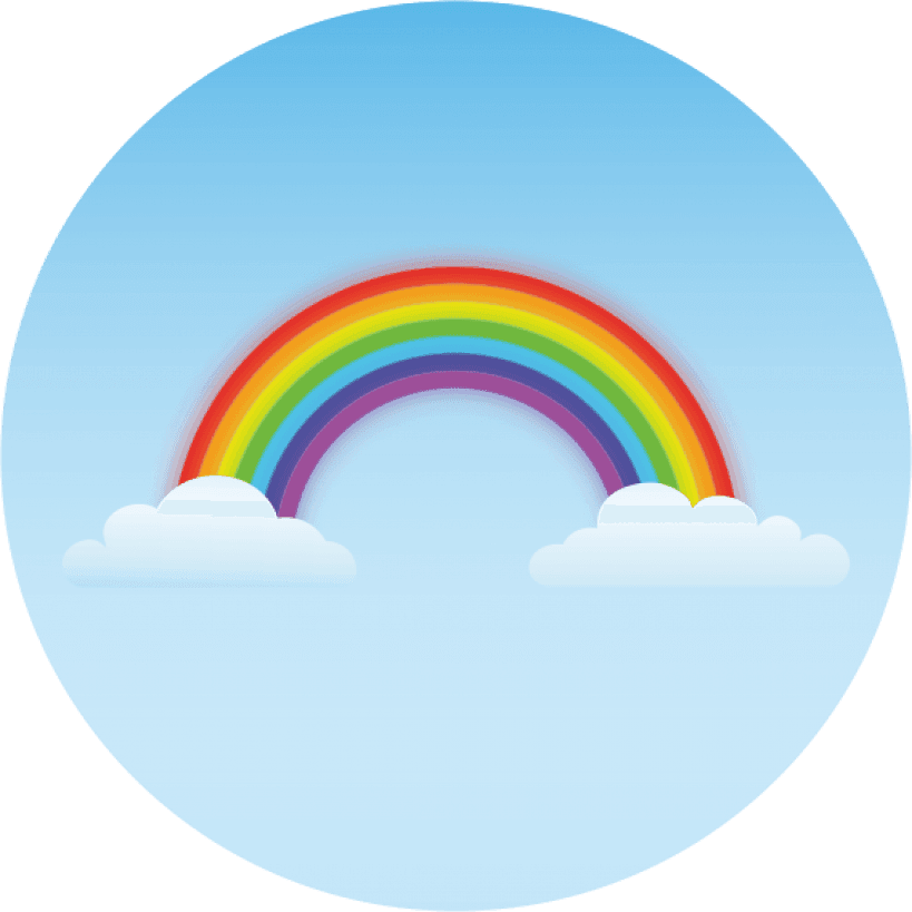 Download Sticker Transparent Rainbow - Transparent Rainbow Stickers Png ...