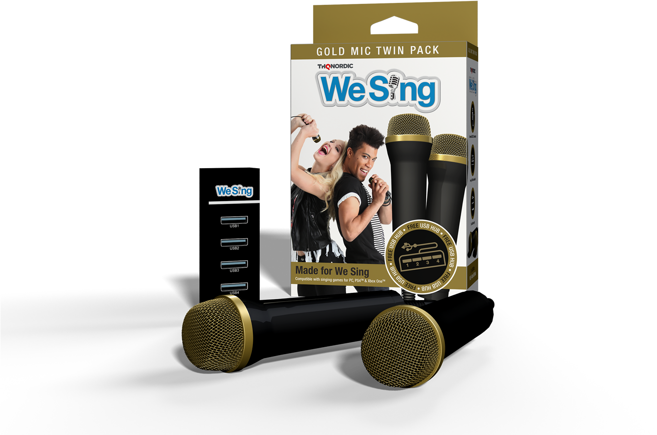 Download We Sing Accessories - Thq Nordic We Sing Gold Top Microphone 2 ...