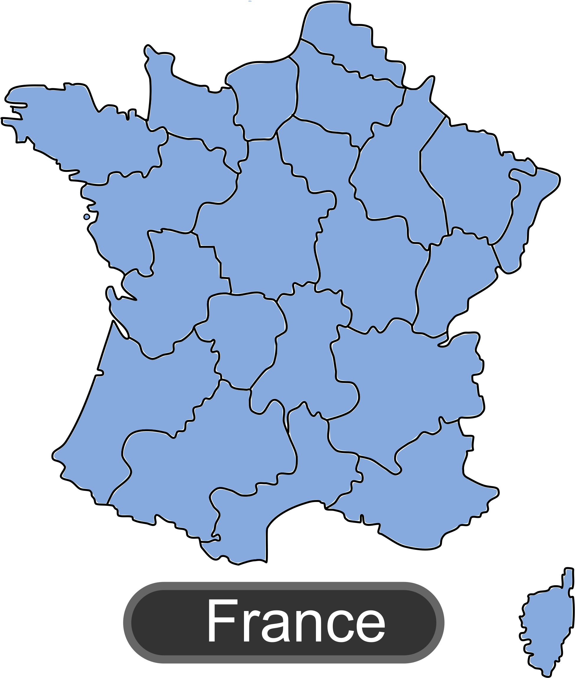 Download Free Vector Map Of France Clip Art - Free Vector Map France ...
