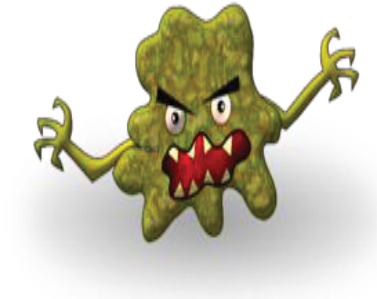 Download A Computer Virus Can Range In Severity - Bacteria Animated PNG ...