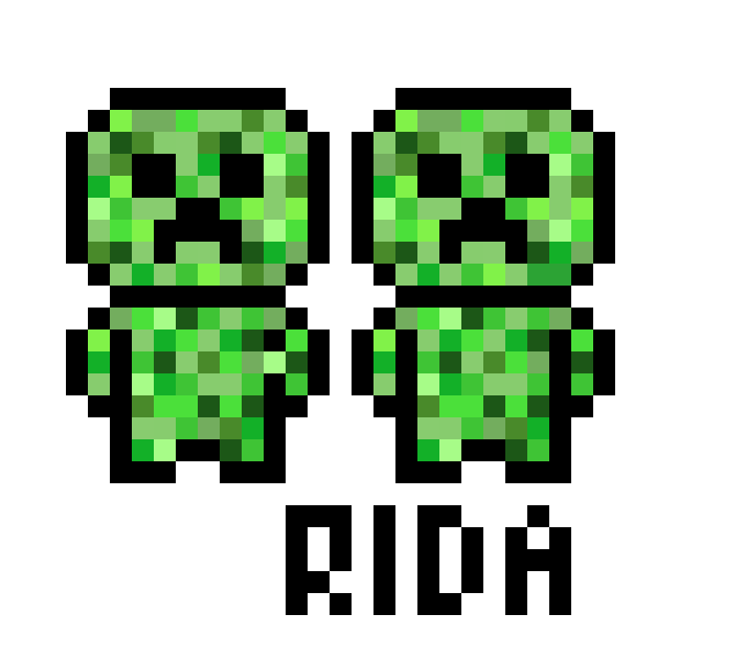Download Cute Creepers - Pixel Art PNG Image with No Background ...