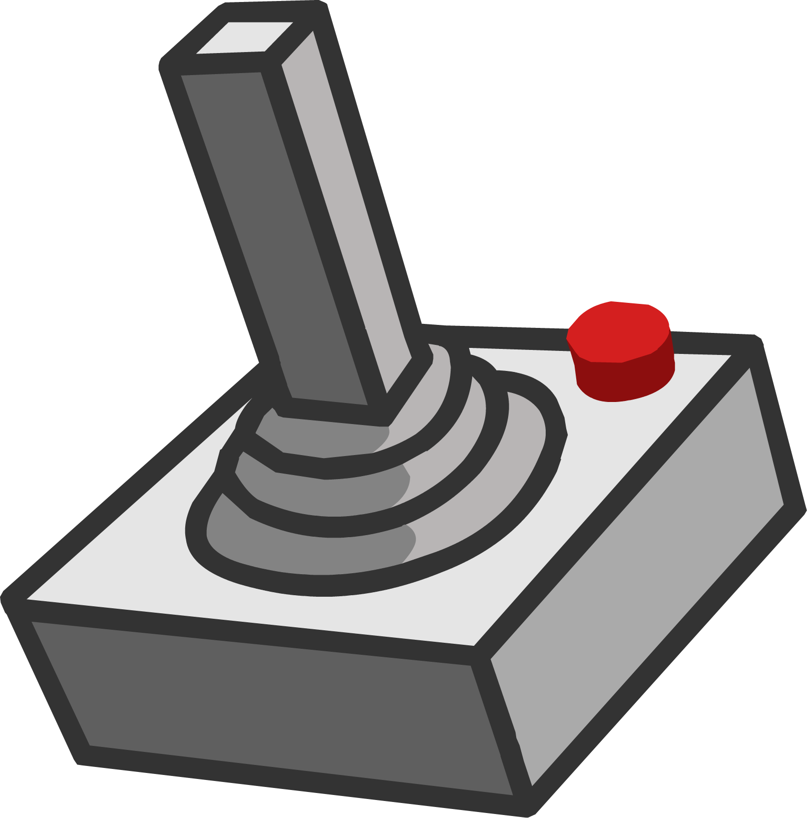 Download Retro Joystick - Atari Controller Pixel Art PNG Image with No ...