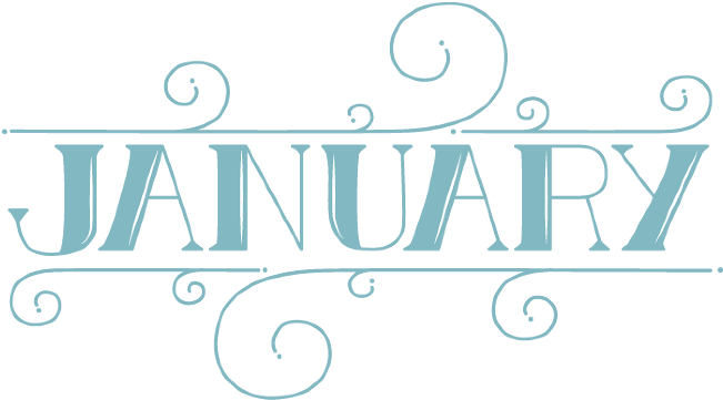 January Transparent Background - Calligraphy - Free Transparent PNG ...